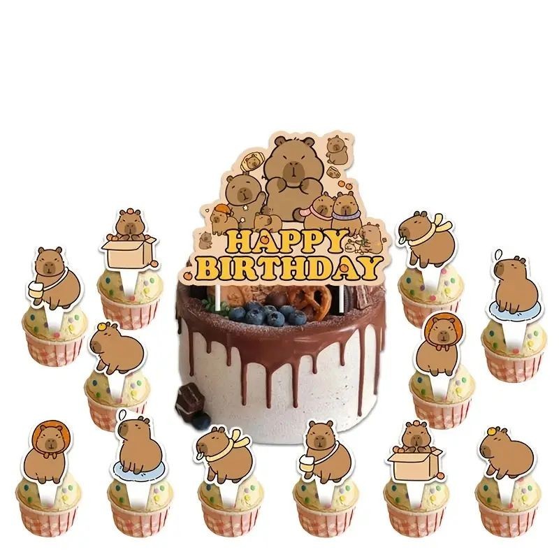 Buy Cake Topper Capybara 13pc Set,Unbranded,Cooks Plus, cooksplus,
