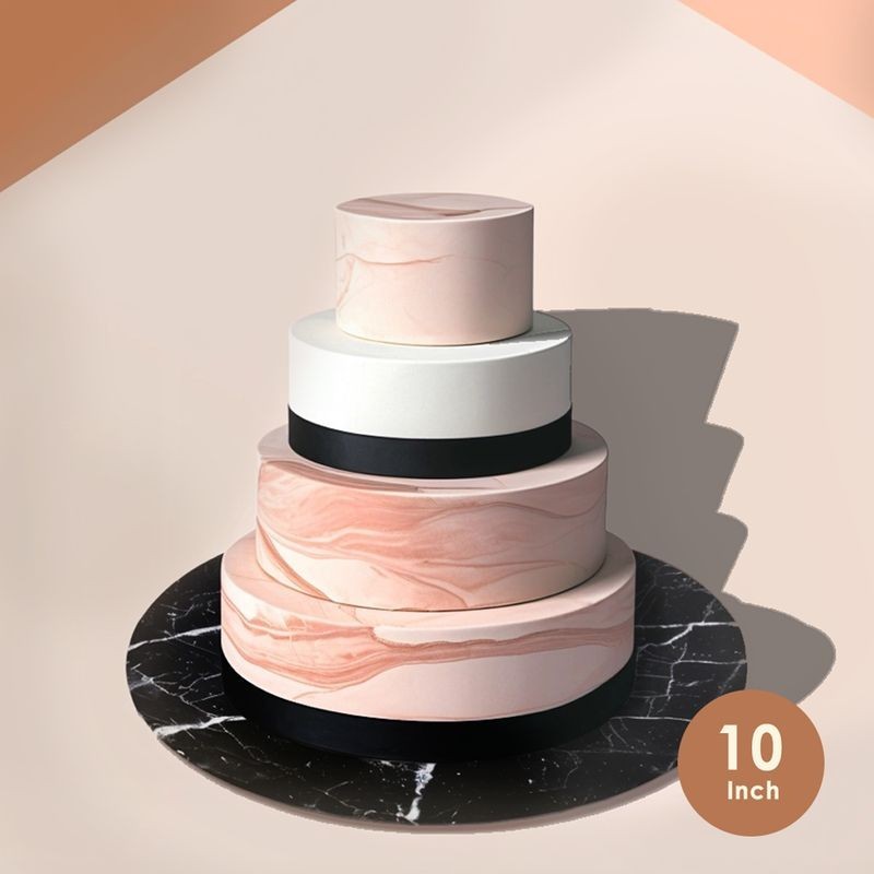 Buy Bake Group Food Presentation Board - Black Marble - 10inch