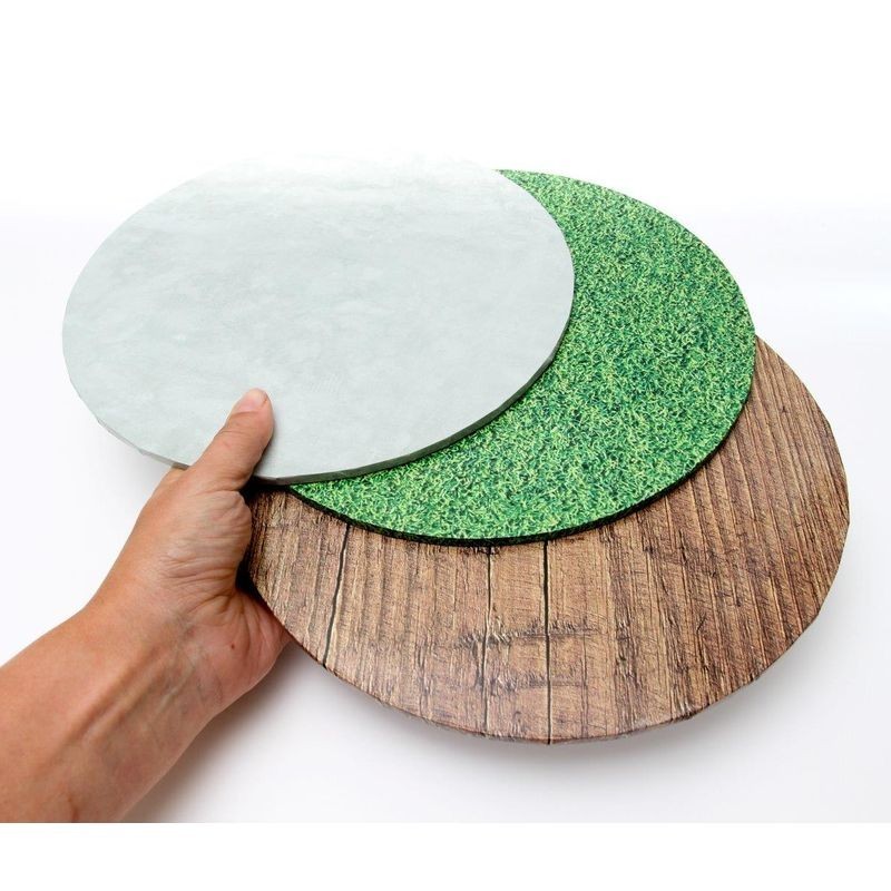 Buy Bake Group Food Presentation Board - Concrete - 14inch Round,,Cooks